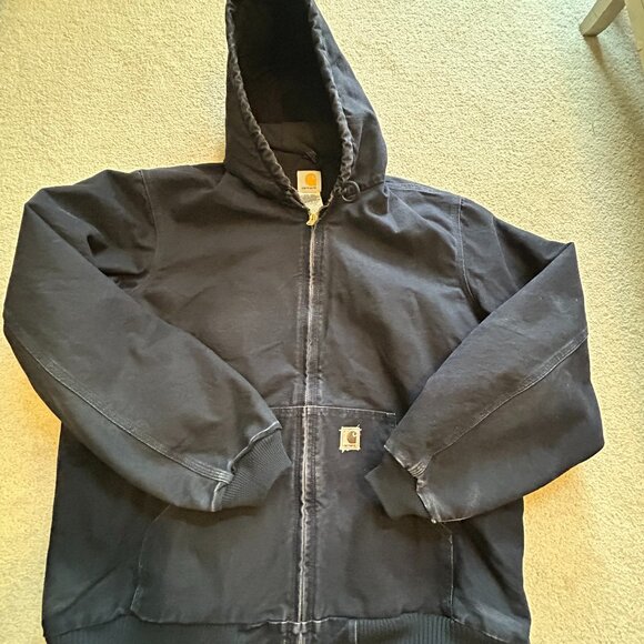 Carhartt | Jackets & Coats | Carhartt Hooded Insulated Canvas Coat Mens ...